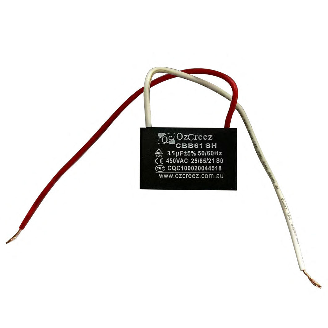 Wholesale 5x Pcs CBB61 3.5uF 450V Capacitor Appliances Ceiling Fan Sta ...