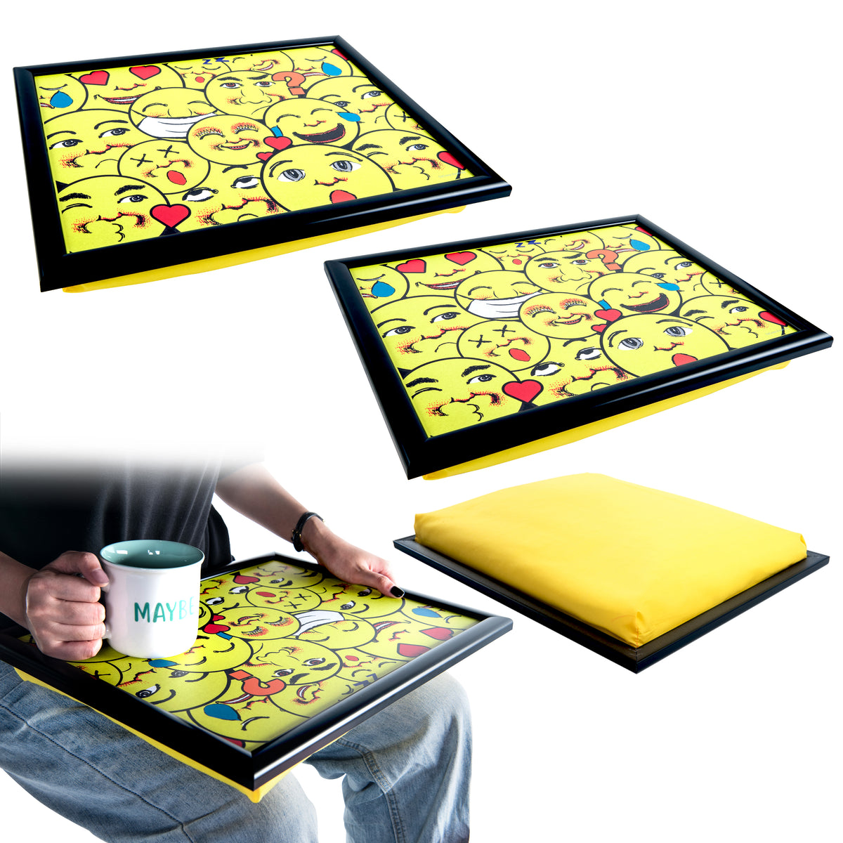 Bean Bag Lap Tray Table TV Dinner Stable Table Breakfast Serving Tray ...